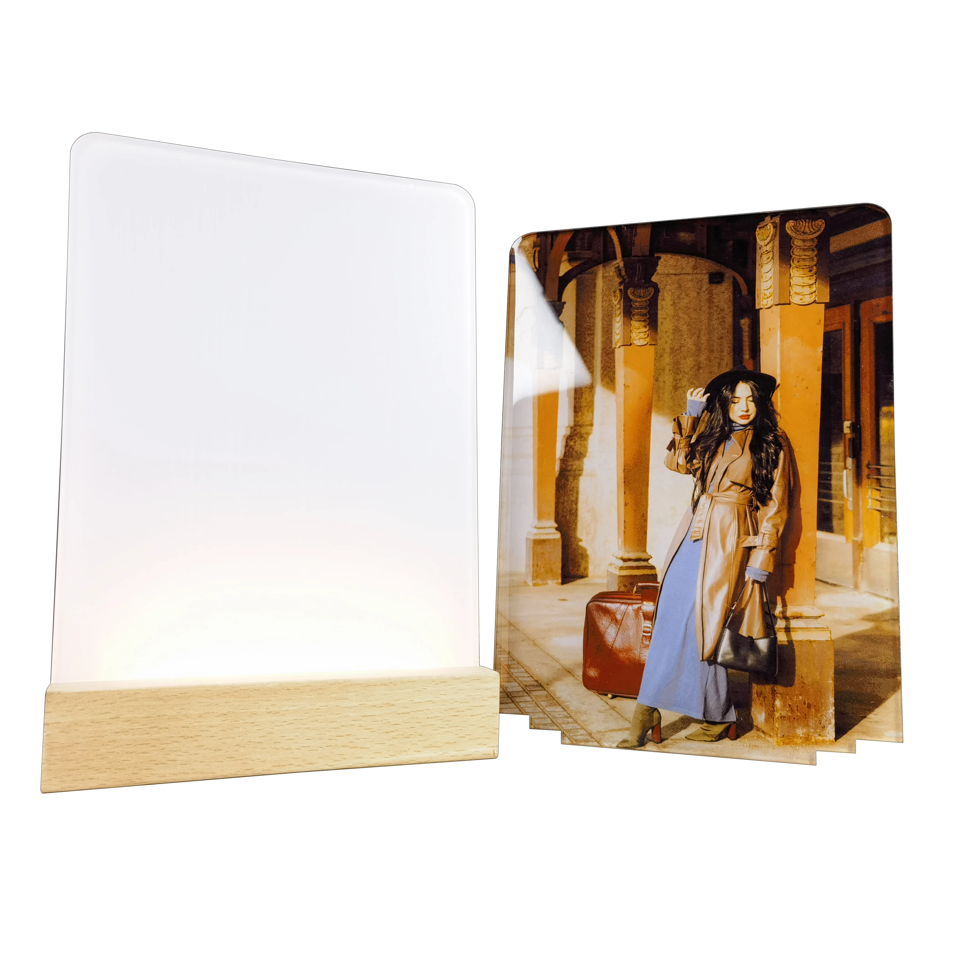 Customized Sublimation Acrylic Photo Frame with LED Light