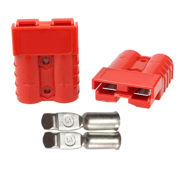 Black Battery Connector 50A 600V Plug 50A Automotive Battery Connector ...