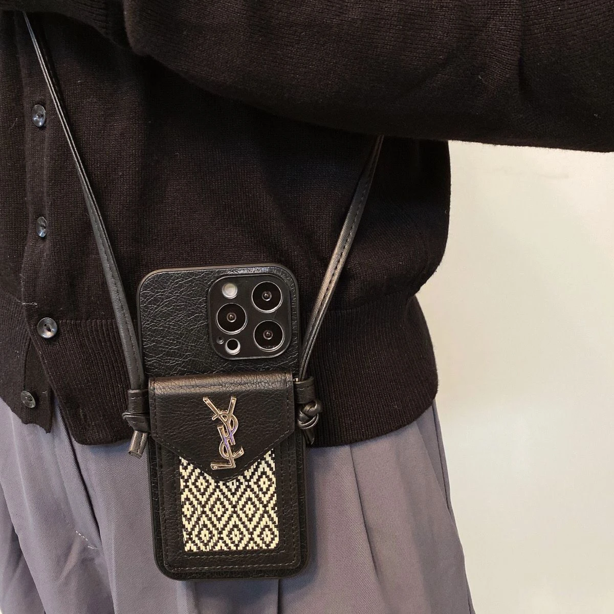 Fashion Brand Crossbody Card Bag Cortex Phone Cover Apple Mobile Phone ...
