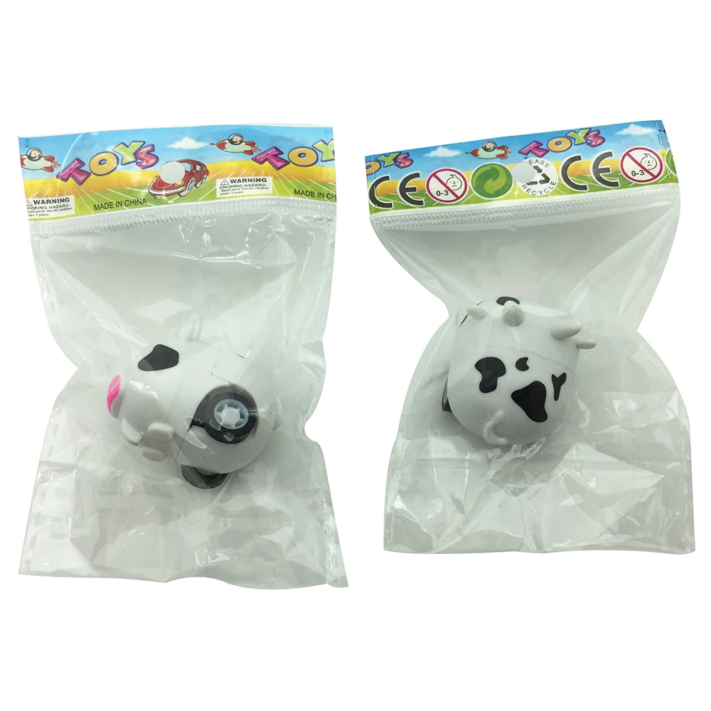 Mini Cartoon Cute Cow Promotional Gift Children Plastic Animal Pull ...