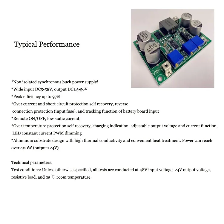 MPPT 12V24V48V 0-20A DC-DC High-power Step-down Power Supply Voltage ...