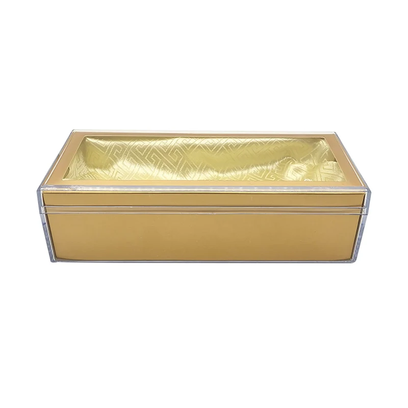 Customized Clear Acrylic Box with Gold Cardboard Lining| Alibaba.com