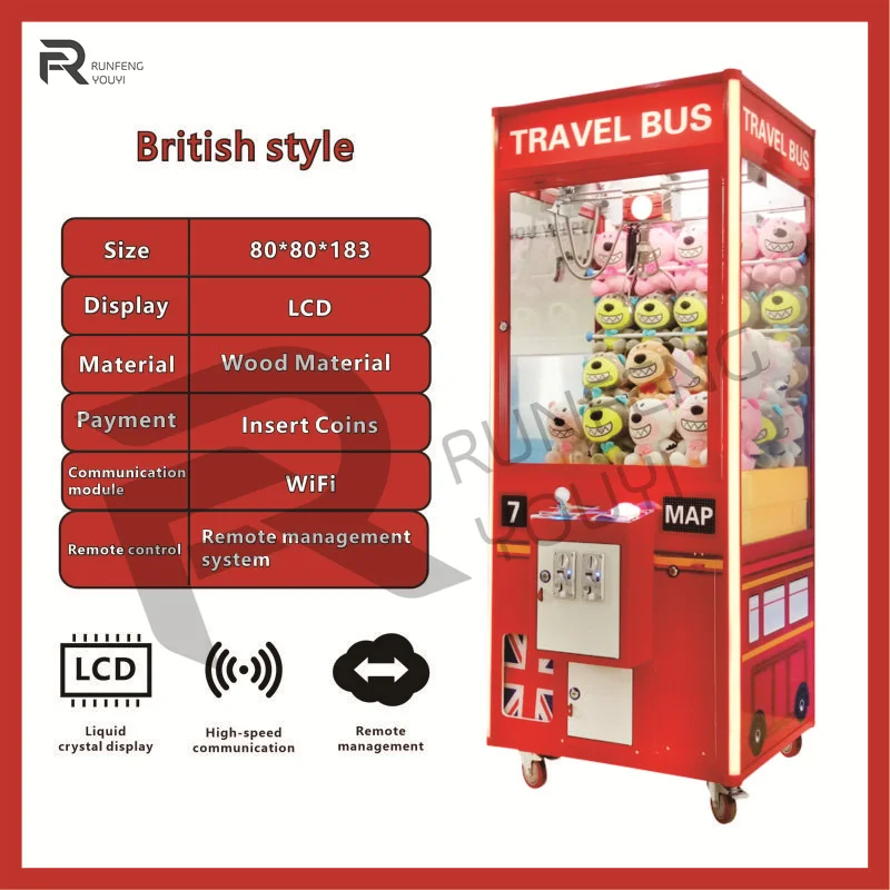 Shop Design Coin Operated Claw Machine Plush Toys For Claw Machine Toy ...