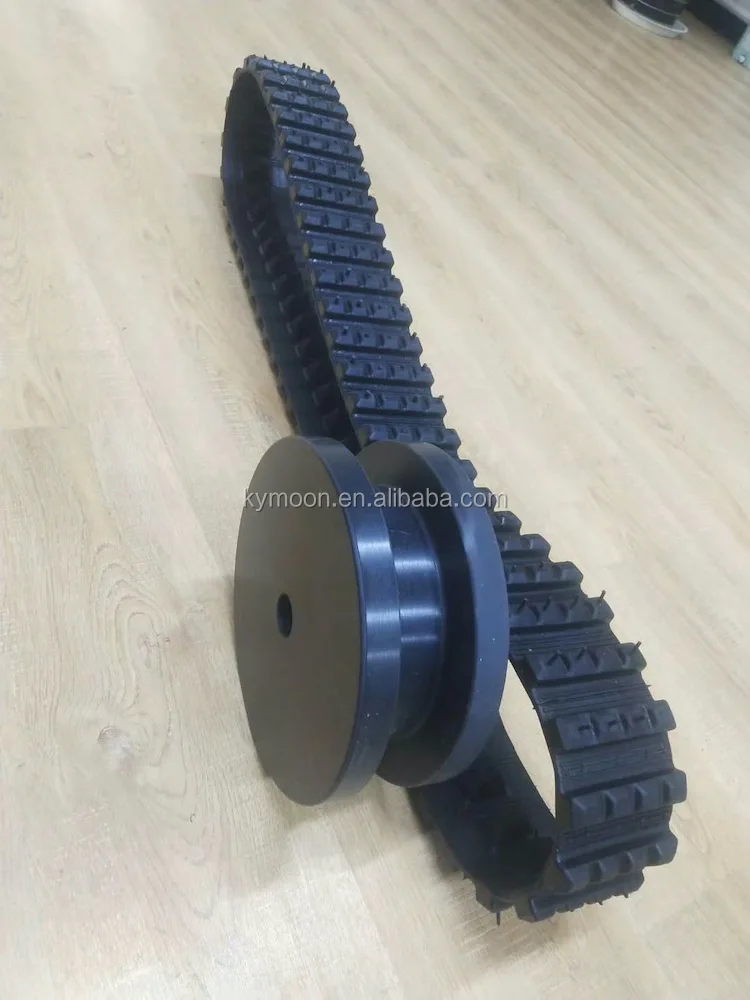 Rubber Track Sprocket Wheel Rubber Track&wheel Rubber Crawler Tracked ...
