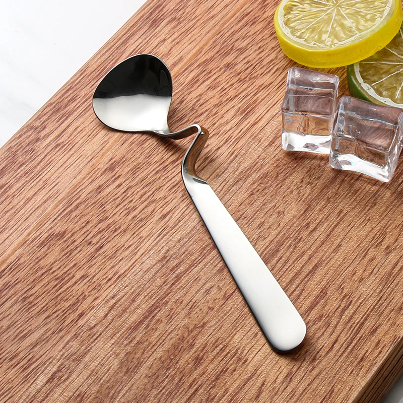 Curved Honey Spoon Stainless Steel - Perfect for Parties