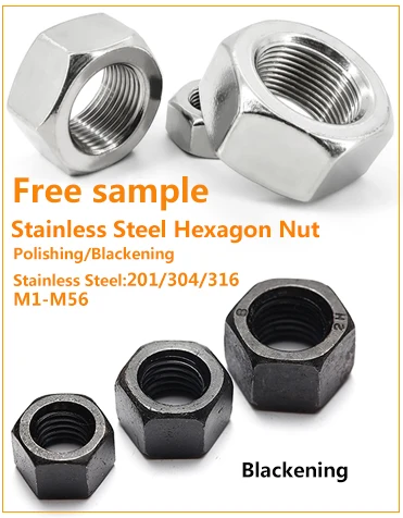 Thickness Hex Nut Heavy Industry Hexagon Nut Stainless Steel 304 Hex ...
