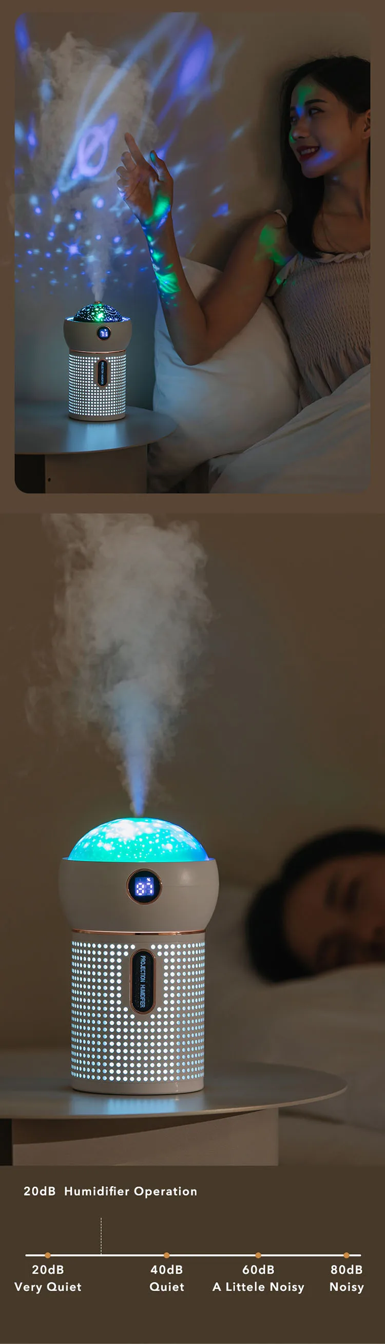 IMYCOO Custom Humidifier - Mini Projection Air Moisturizer