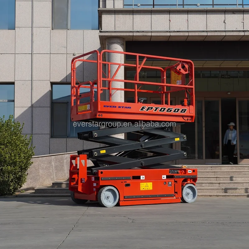 6m And 8m Mini Crawler Cherry Picker Self Propelled Scissor Lift Aerial ...