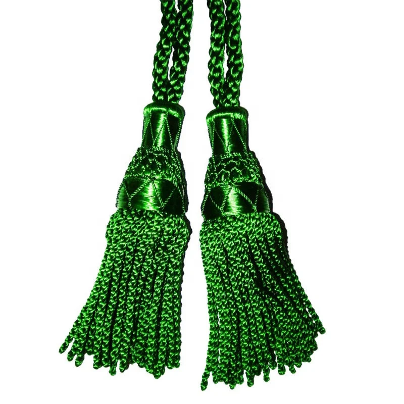 Gold Decorative Crystal Shine Stewart Bugle Cord & Tassels