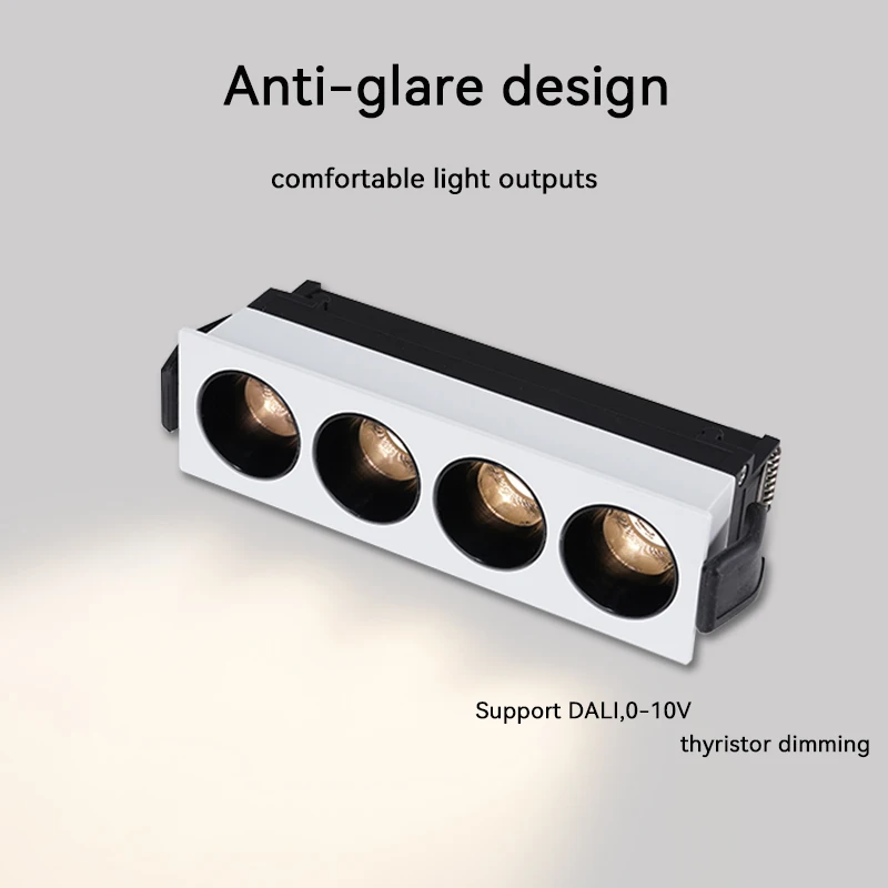 Embedded Fixture Mounted Led Ceiling Spotlights Commercial Anti Glare ...