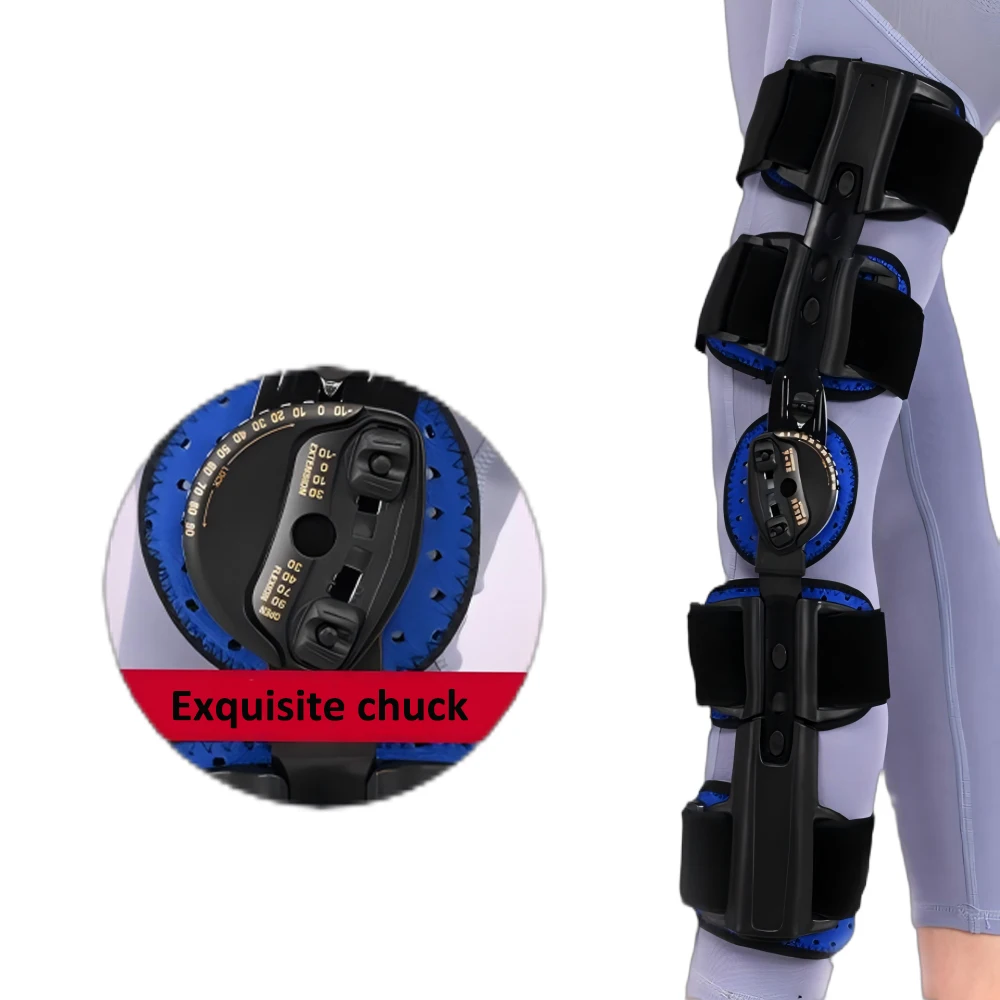 Professional Hinged Knee Joint Fixator Brace with Strap for Pain Relief ...