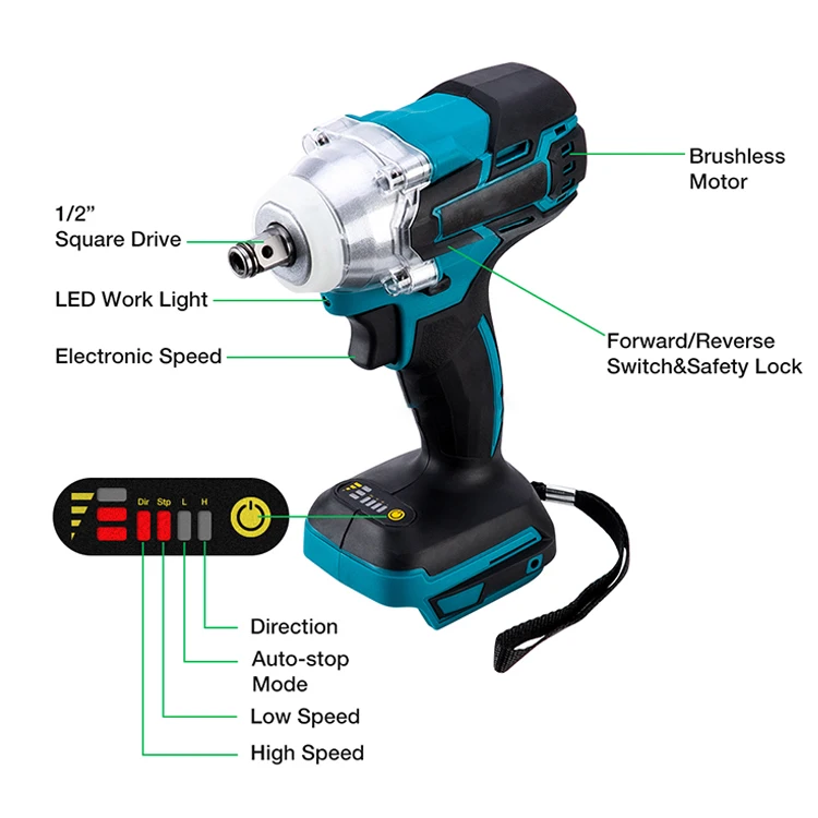 68v Industrial Rechargeable High Torque Brushless Lithium Electric ...