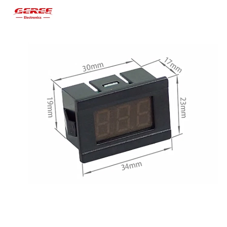 V33d Dc Digital Mini Voltmeter Voltage Panel Meter 4.5v-30v 0.36 Inch ...