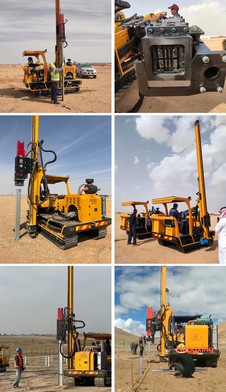 Solar Pile Driver GPS Photovoltaic Park Pole-Beating Machine