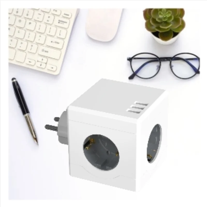2023 New Style European Type Socket With Plug Portable Power Cube Type ...