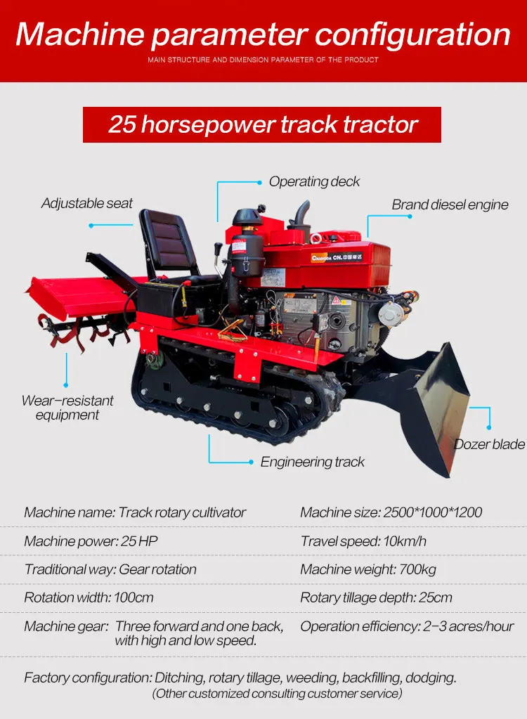 Crawler Cultivators Agricultural Machinery Farming Equipment Farm ...