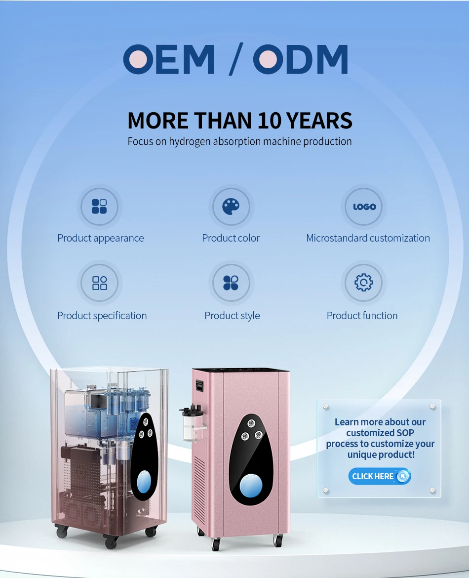 Portable Oxyhydrogen Inhalation Machine Breathing Hydrogen Generator ...