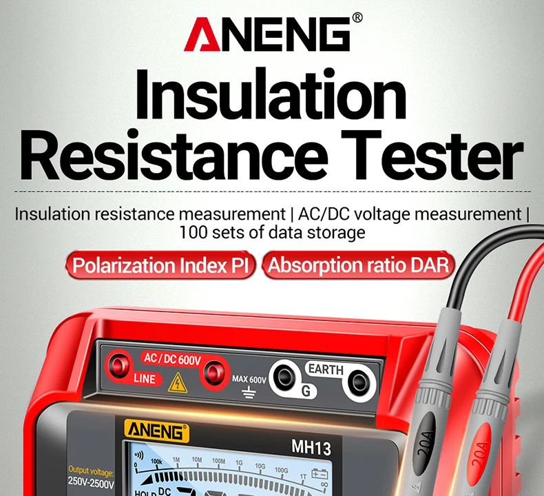 ANENG MH13 Digital Multimeter & Insulation Tester Megohmmeter Tool