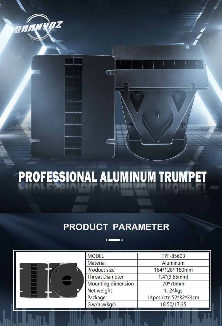 1.4" Bolt-on Line Array System Horn - Pro HF Die Cast Aluminum