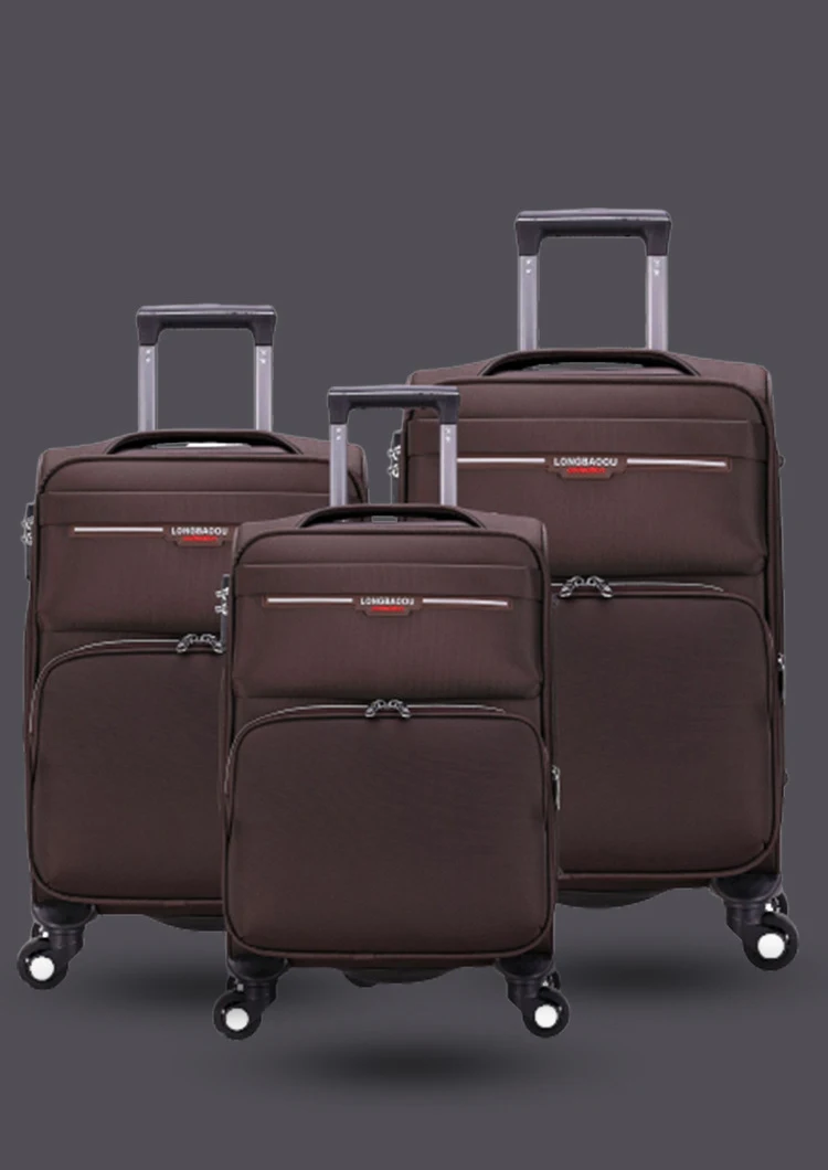 Factory Universal Wheel Soft Hand Carry Luggage Set Travel Suitcase Set ...