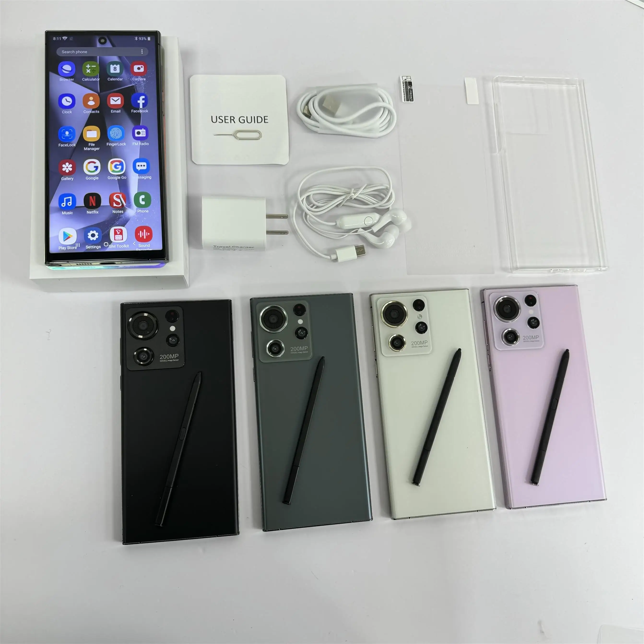 S24 Ultra Smartphone Large Screen 6.8-inch Mobile Phone 3gb+64gb ...