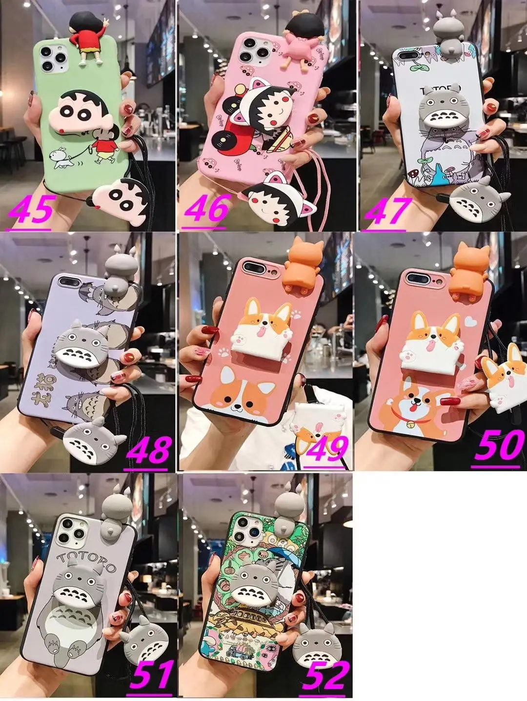 Cute Japan Cartoon Custom Made Logo Phone Case For Iphone 6 7 8 Plus Xs ...