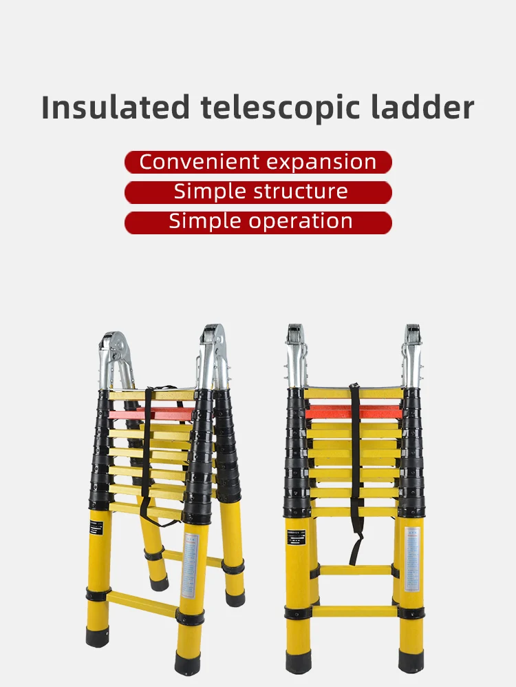1m To 6m Length Insulated Fiberglass Stair Step Ladder Frp Safety ...