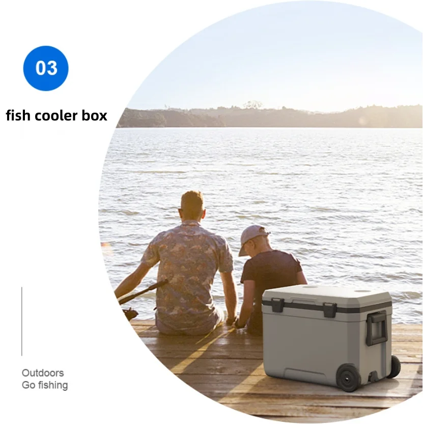 Custom Yeti Large Portable 45l Cooler Square Plastic Ice Chest Food ...