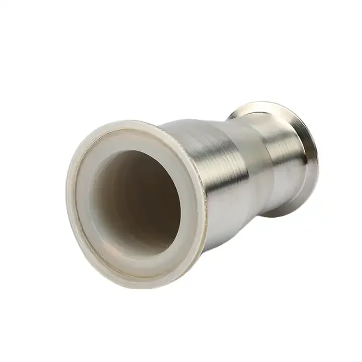 Din Sanitary Pfa Lined 316 Stainless Steel Pipe Fittings Bushing Tri ...