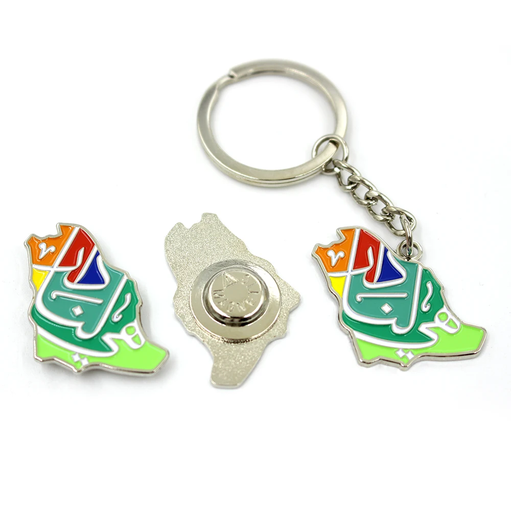 New Design Saudi Arabia Souvenir Pins Metal Logo Badge With Card ...