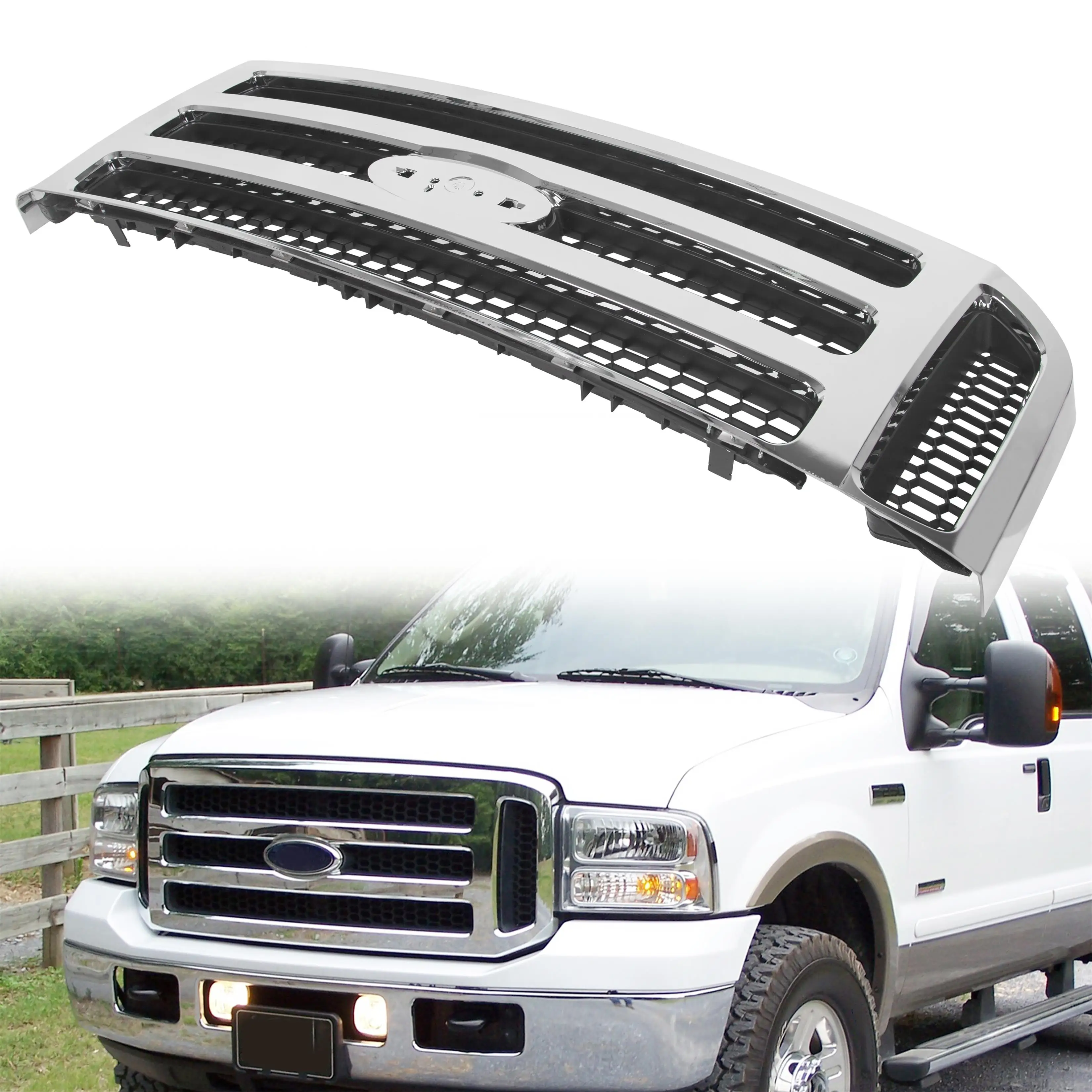 2006 Style Grille Grill Conversion For Ford 99-04 Super Duty F250 F350 ...