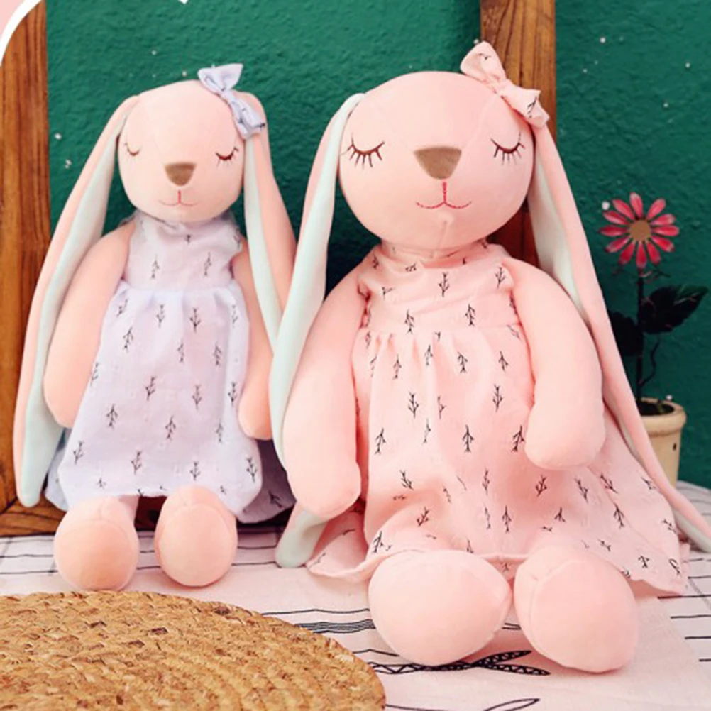 Cute Kawaii Cartoon Long-eared Bunny Doll Baby Soft Stuffed Toy ...
