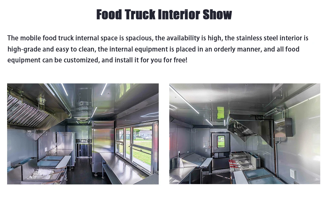 Belyoo Mobile Snack Food Truck - Fully Equipped Pizza & BBQ Trailer ...