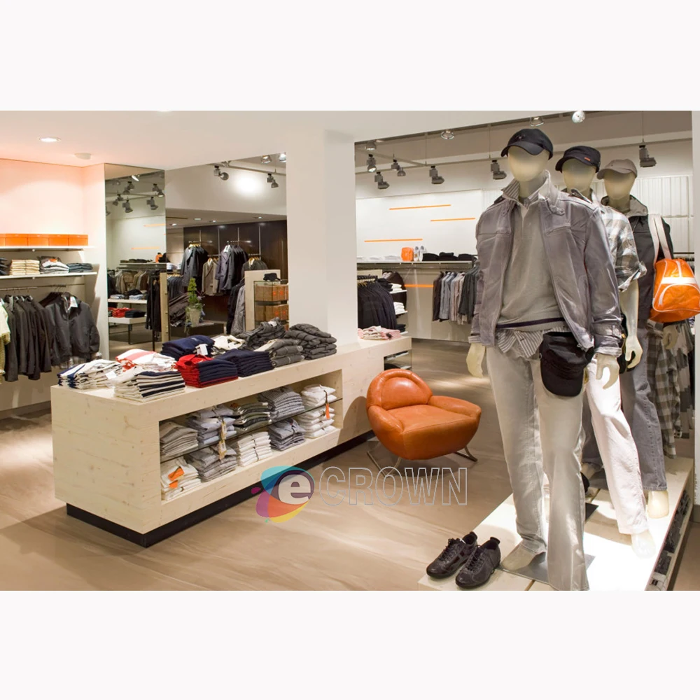 Bespoke Shop Showcase Store Design Clothes.shop Showcase Led Lightings ...