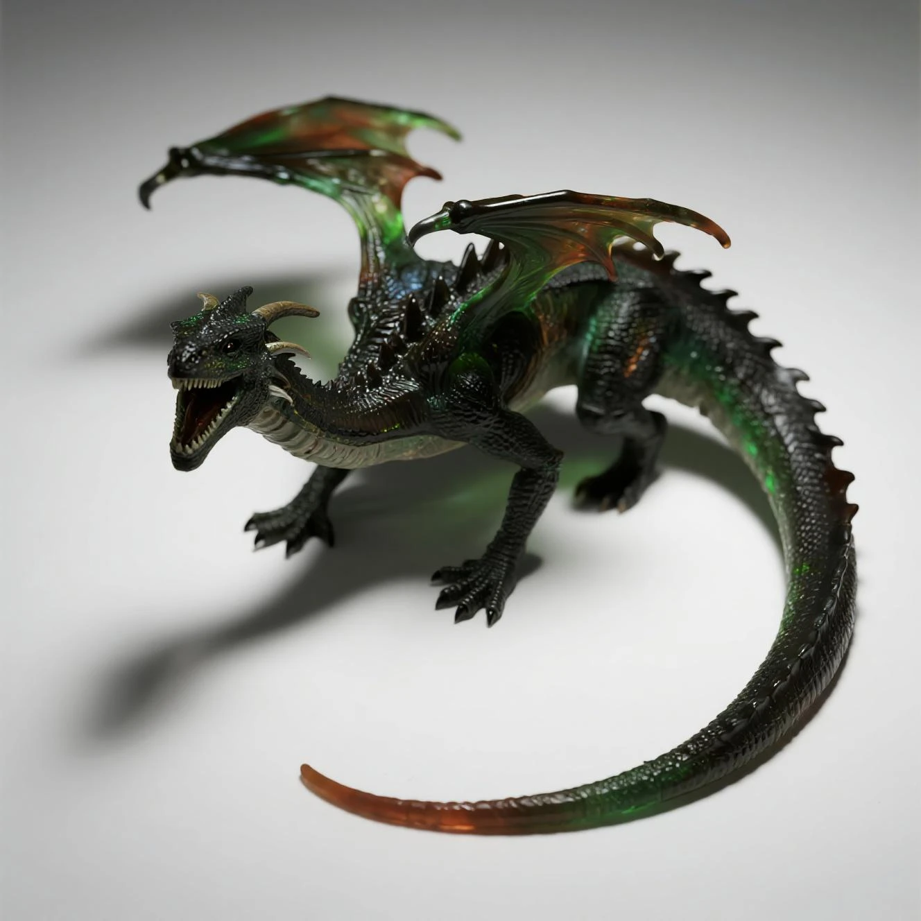 Customized PVC Simulation Dragon Statue Model Resin Dragon Collectible ...