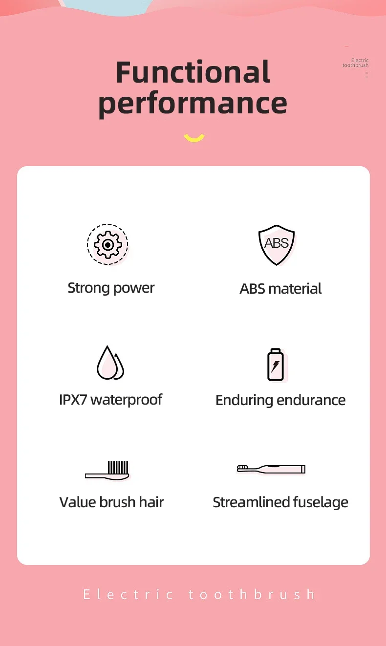 2025 Hot Electric Toothbrush Rechargeable Cartoon Smart Children ...