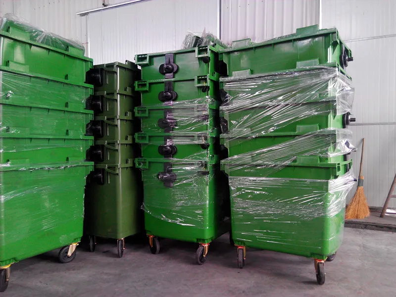 1100 Liter Plastic Industrial Dustbin Mobile Waste Bin Outdoor Large ...