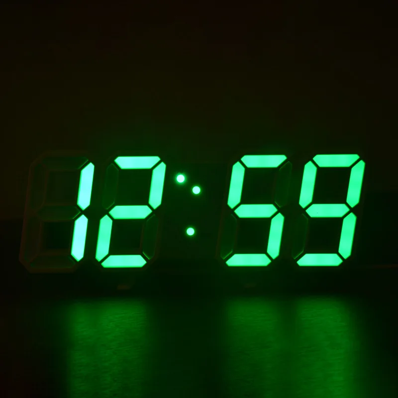 Digital Wall Clock Desk Watches Electronic Alarm Modern Home Decoration ...