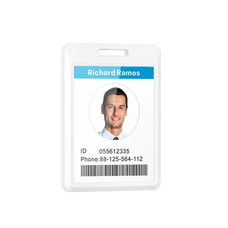 BLE Wearable RFID Badge with SOS Button for Personnel Security
