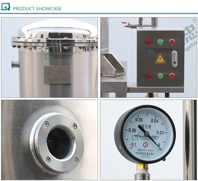 100L Whole Set Vacuum Degassing System for Fruit Juice Yogurt