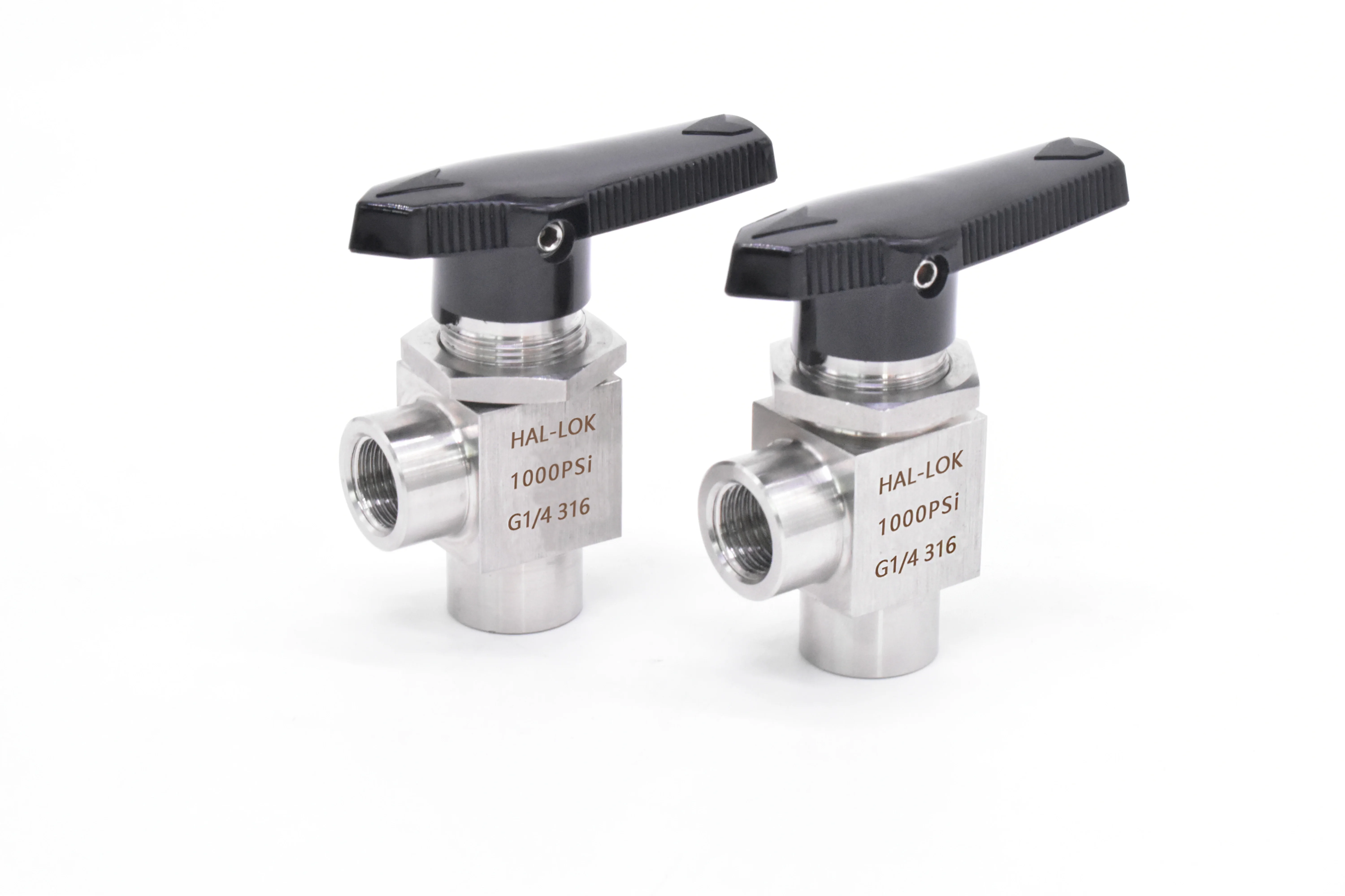 Stainless Steel BSPP Female Thread Right Angle Ball Valve for Gas ...