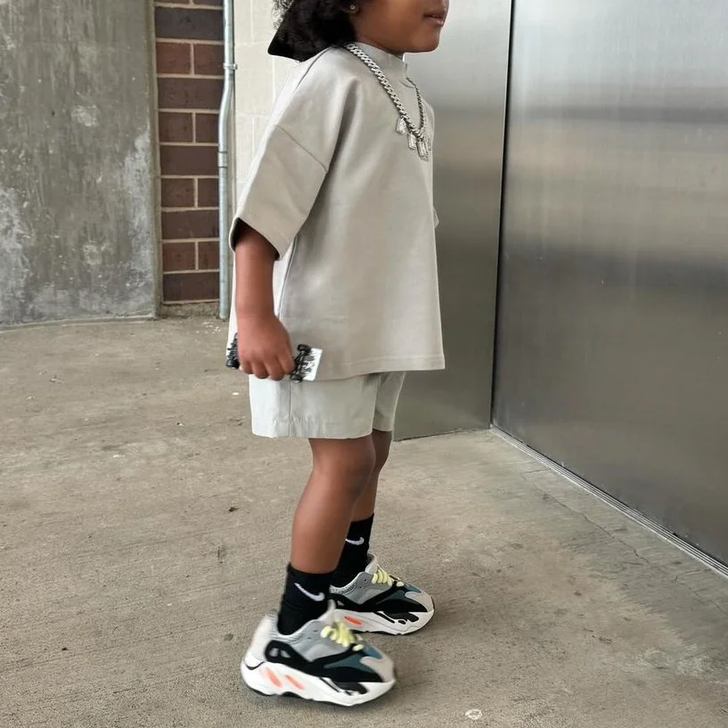 2025 Streetwear Fashion Kids Wear Oversize T Shirt Shorts Clothes ...