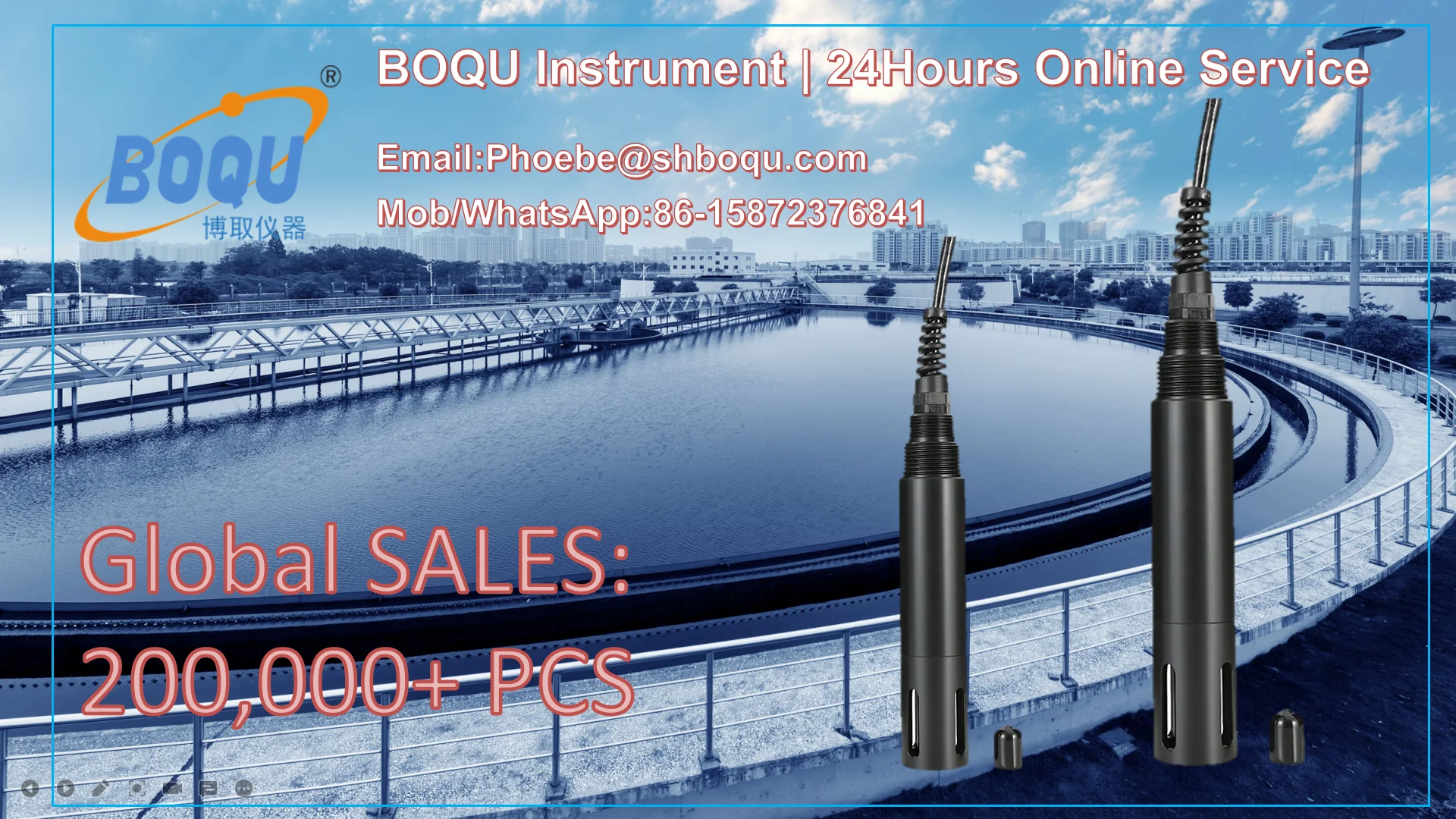 Boqu Bh-485-do Digital Dissolved Oxygen Sensor Do Probe For Surface ...