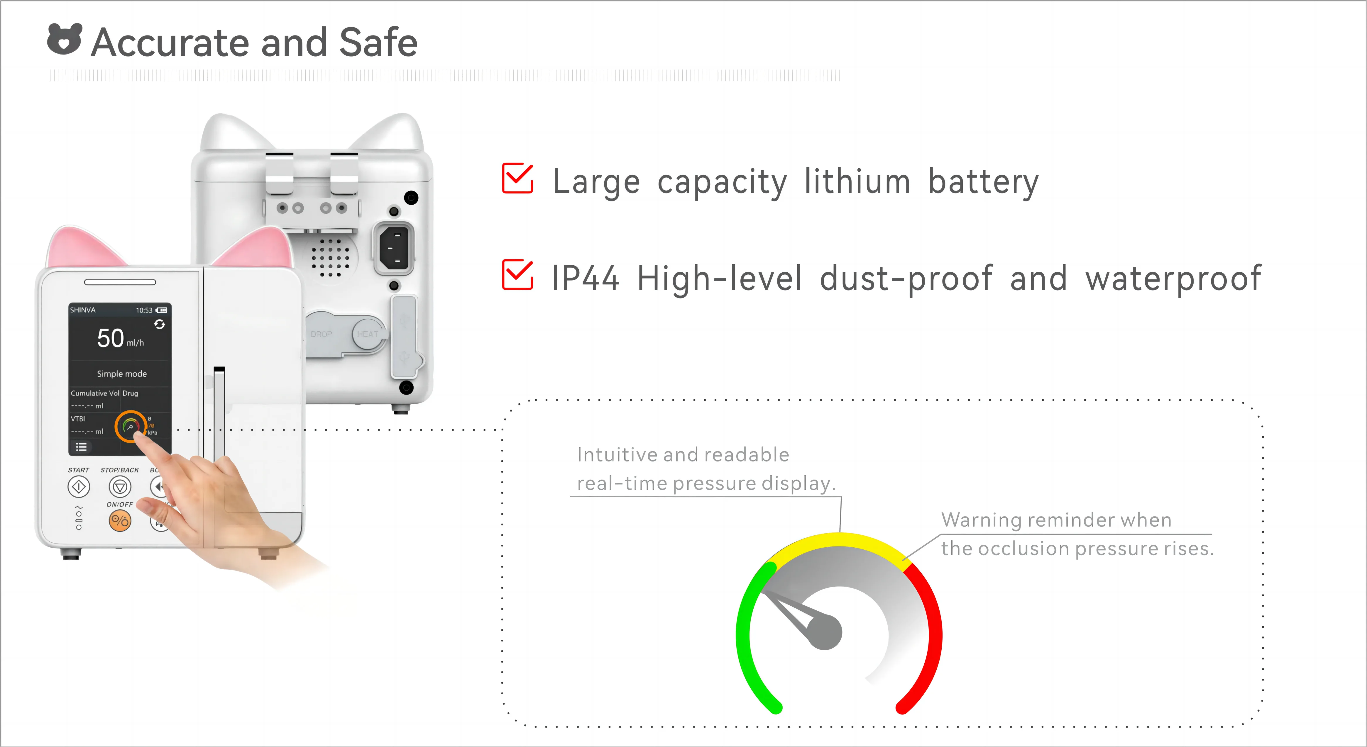 Single Channel Infusion Syringe Pump Machine Animal Injection Infusion Pump Veterinary With ...