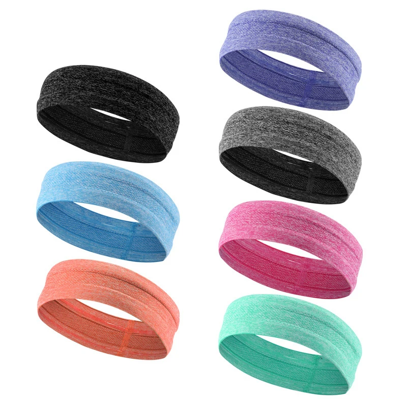 Unisex Elastic Sports Headband - Non-Slip Workout Hair Band
