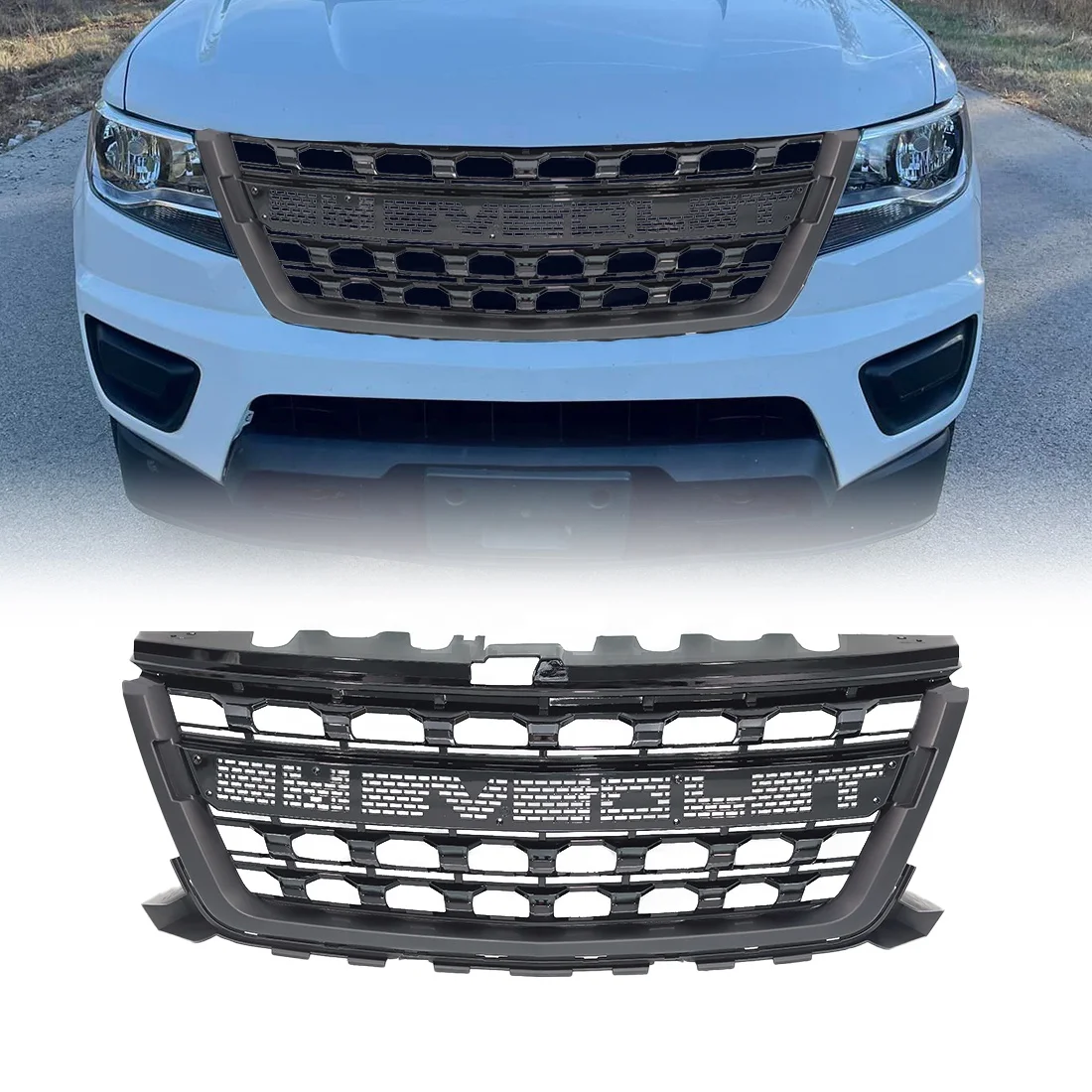 Custom Car Grills Mesh Style Front Bumper Grille Fit For Chevrolet ...