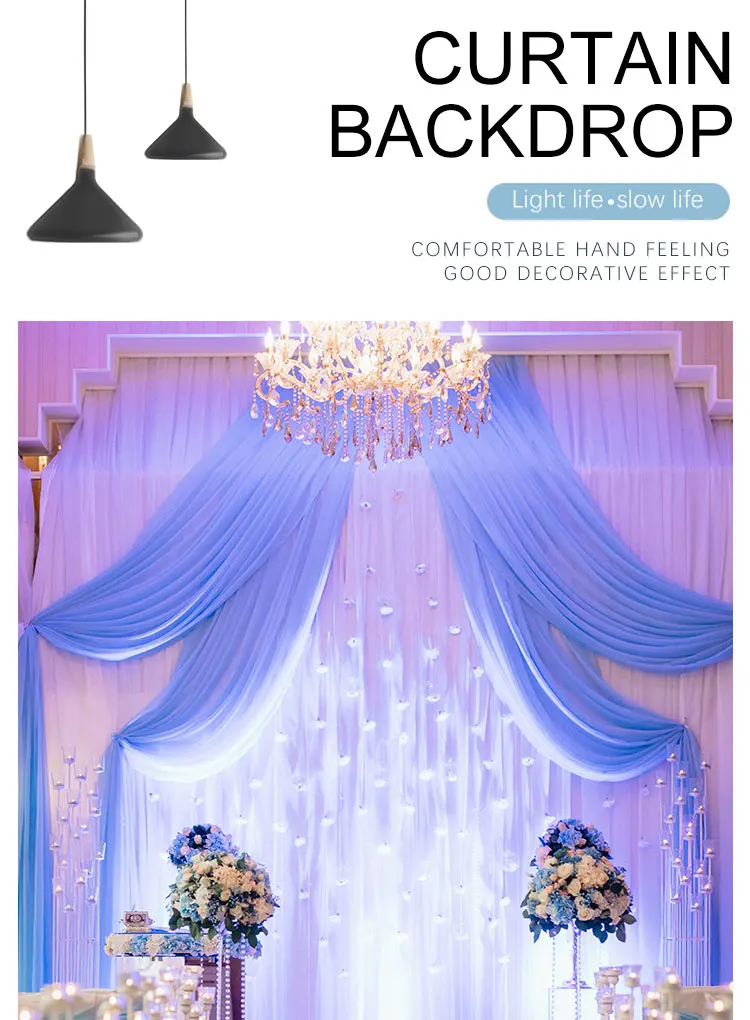 Customize Long Curtain Wedding Backdrop Curtain Decoration for Drape ...