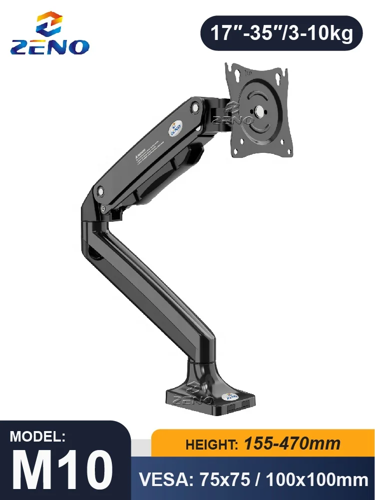 Modern Office Flexible Gas Spring Desk Mount Laptop And Computer ...