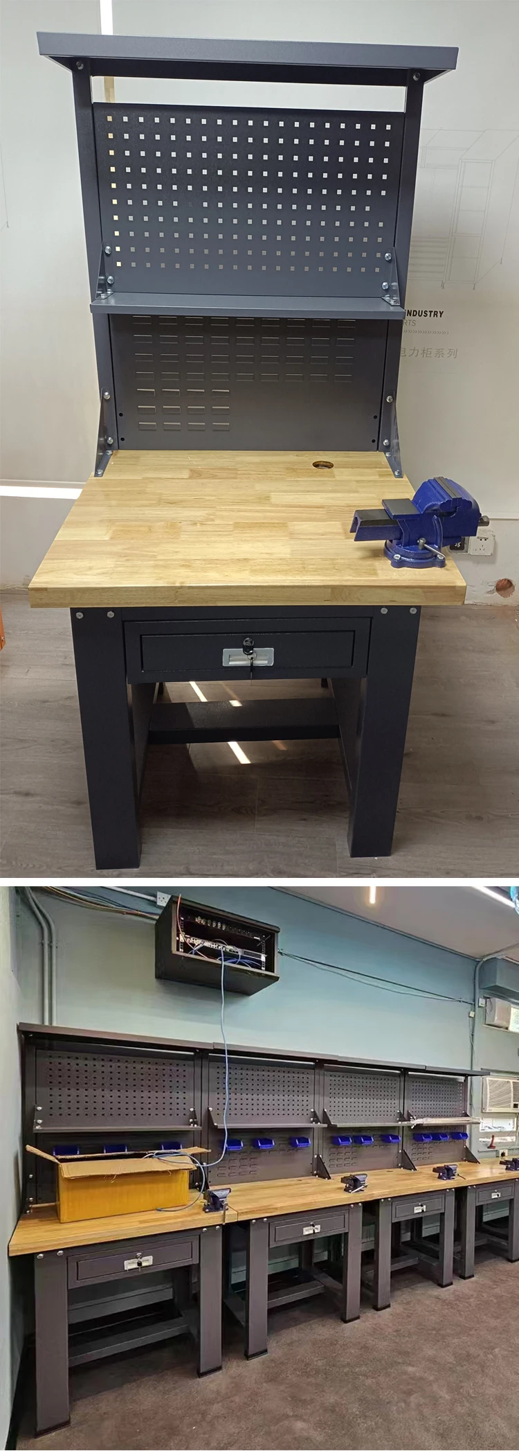 Heavy-Duty Anti-Static Workbench for Factory Assembly Line Lamp ...