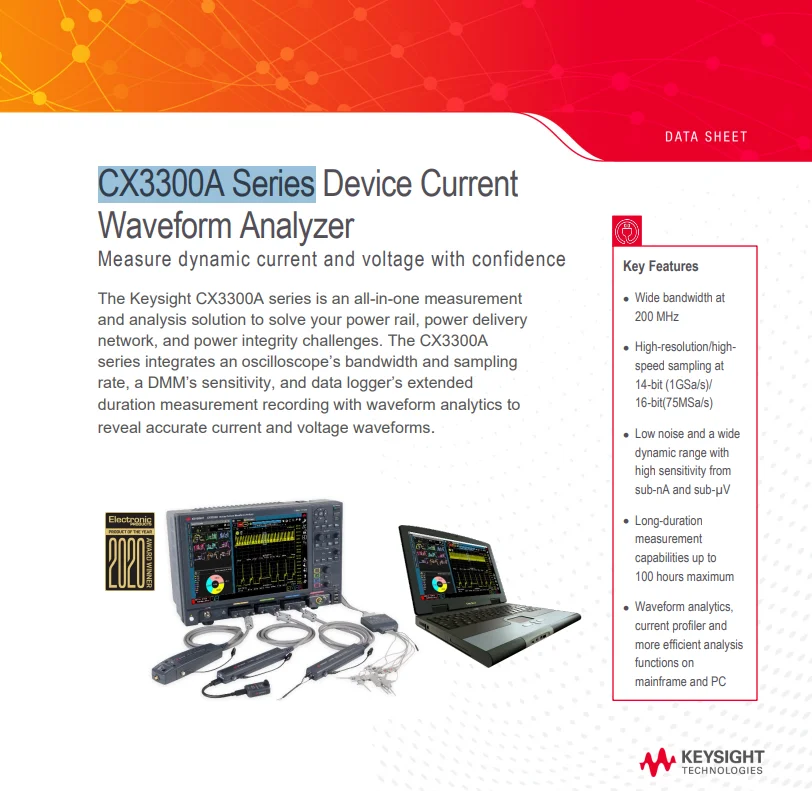Keysight CX3324A Device Current Waveform Analyzer, 1 GSa/s, 14/16 Bits, 4 Channels| Alibaba.com